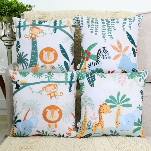 Kit: 4 Capas de Almofada Decorativas Nossos Sonhos