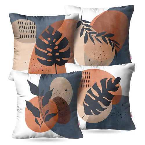 Kit: 4 Capas de Almofada Decorativas Sun – 45×45